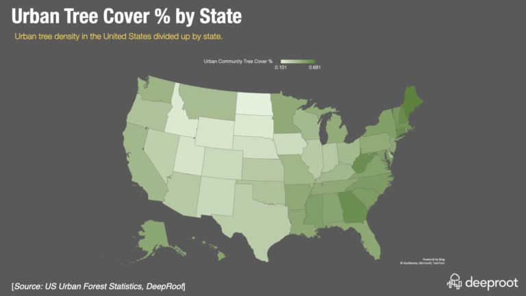 The Latest Urban Tree Canopy Cover by State | DeepRoot Blog