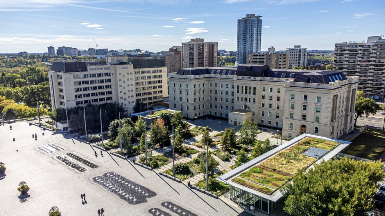 Edmonton Federal Building Supports Streetscape and Plaza Trees with ...