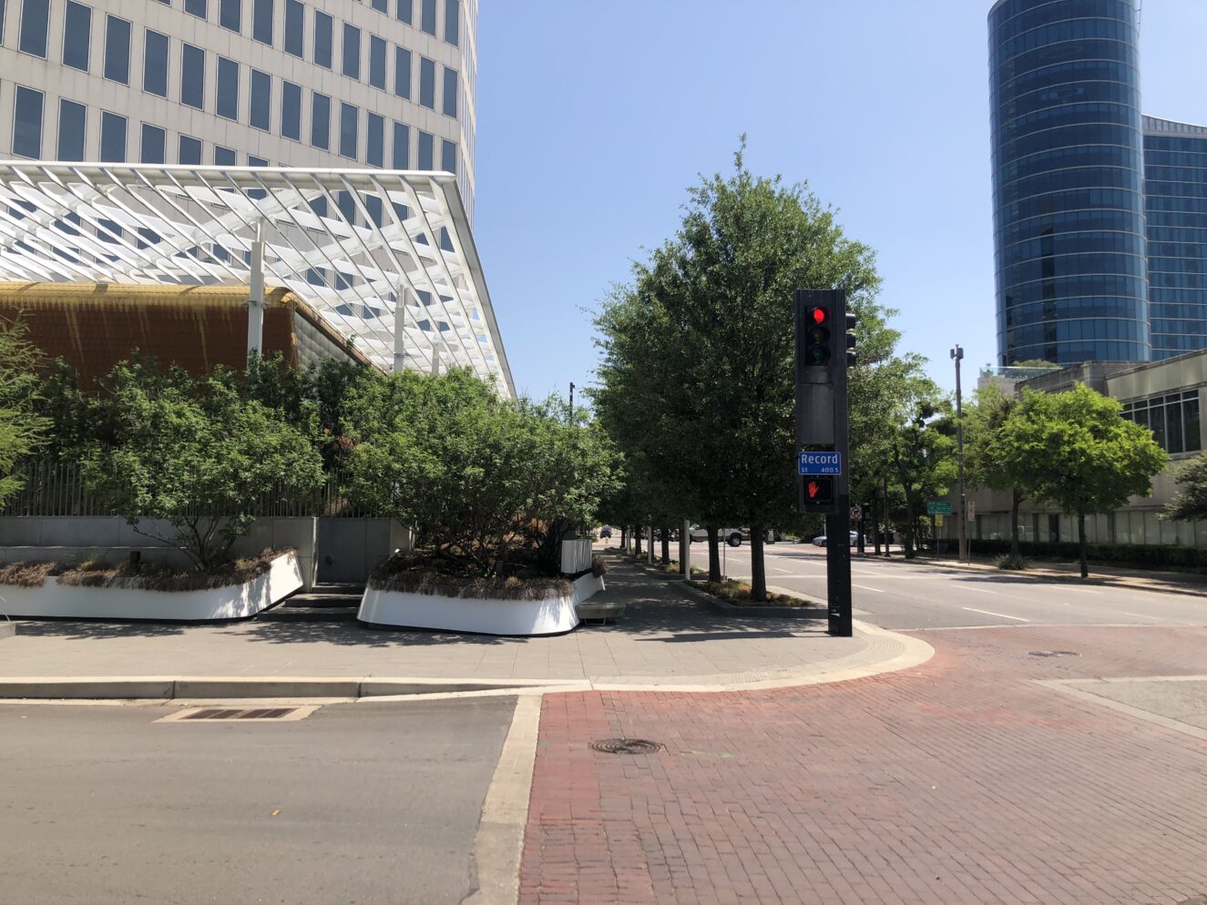 Downtown Dallas Office Space Upgrades Plaza Area with Street Trees ...