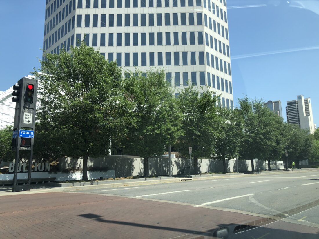 Downtown Dallas Office Space Upgrades Plaza Area with Street Trees ...