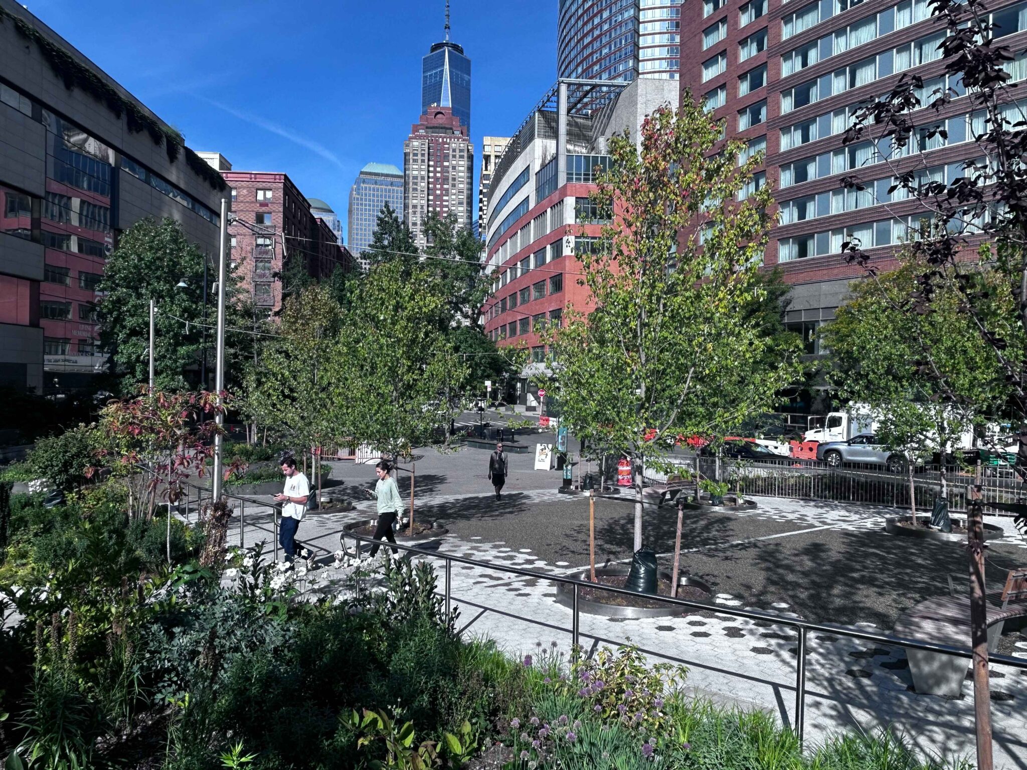 Silva Cell Secures South Battery Park (NYC) Trees Against Waterfront ...